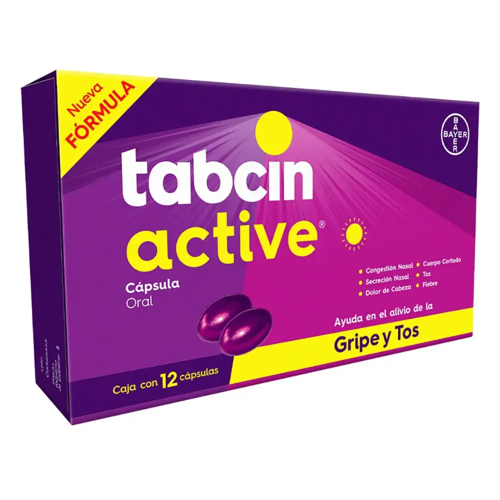 TABCIN ACTIVE CAPSULAS CON 12 | Farmacias MV